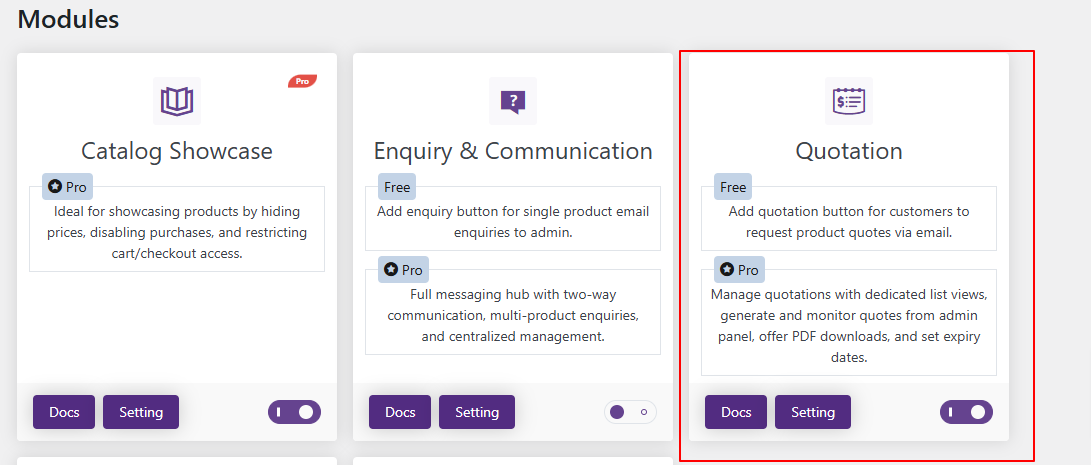 Quotation - CatalogX